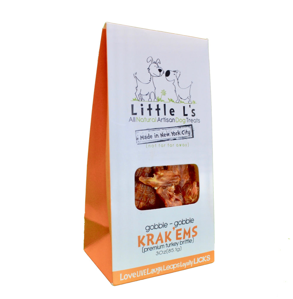 Gobble-Gobble Krak'ems - Turkey Brittle Dog Treats – Little L's Artisan ...