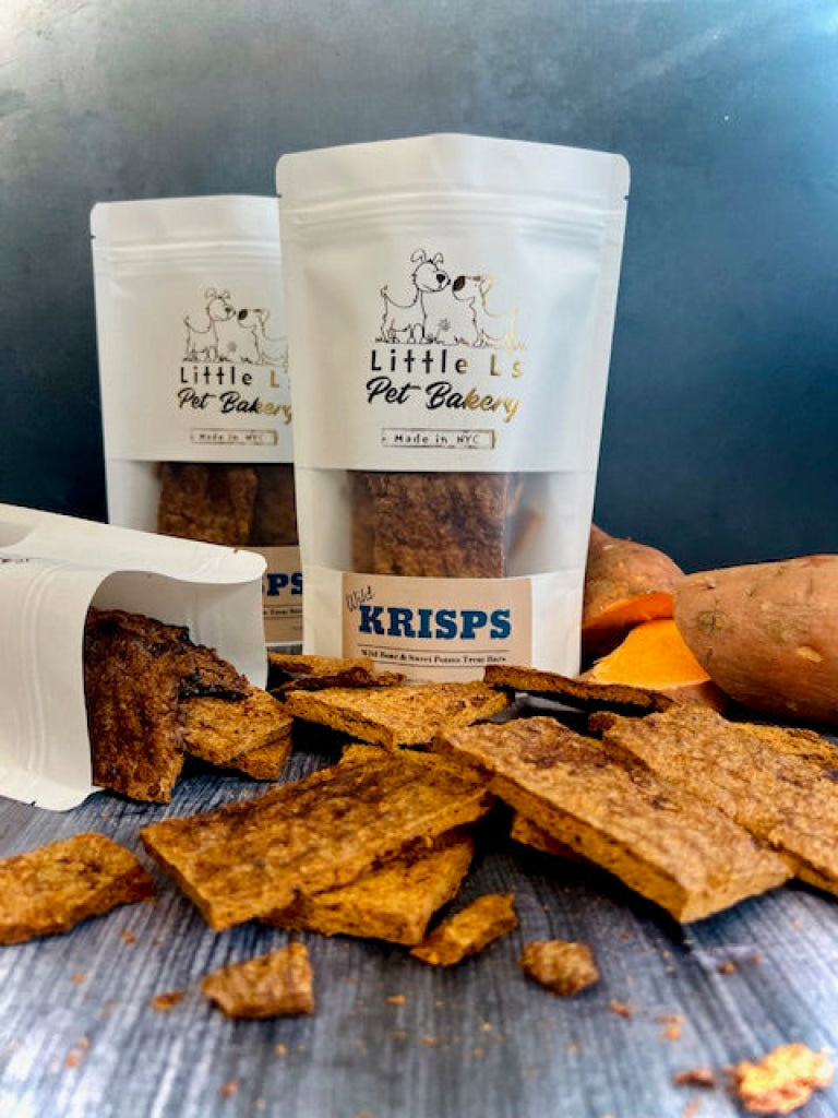Wild Boar & Sweet Potato Krisps – Little L's Artisan Dog Treats